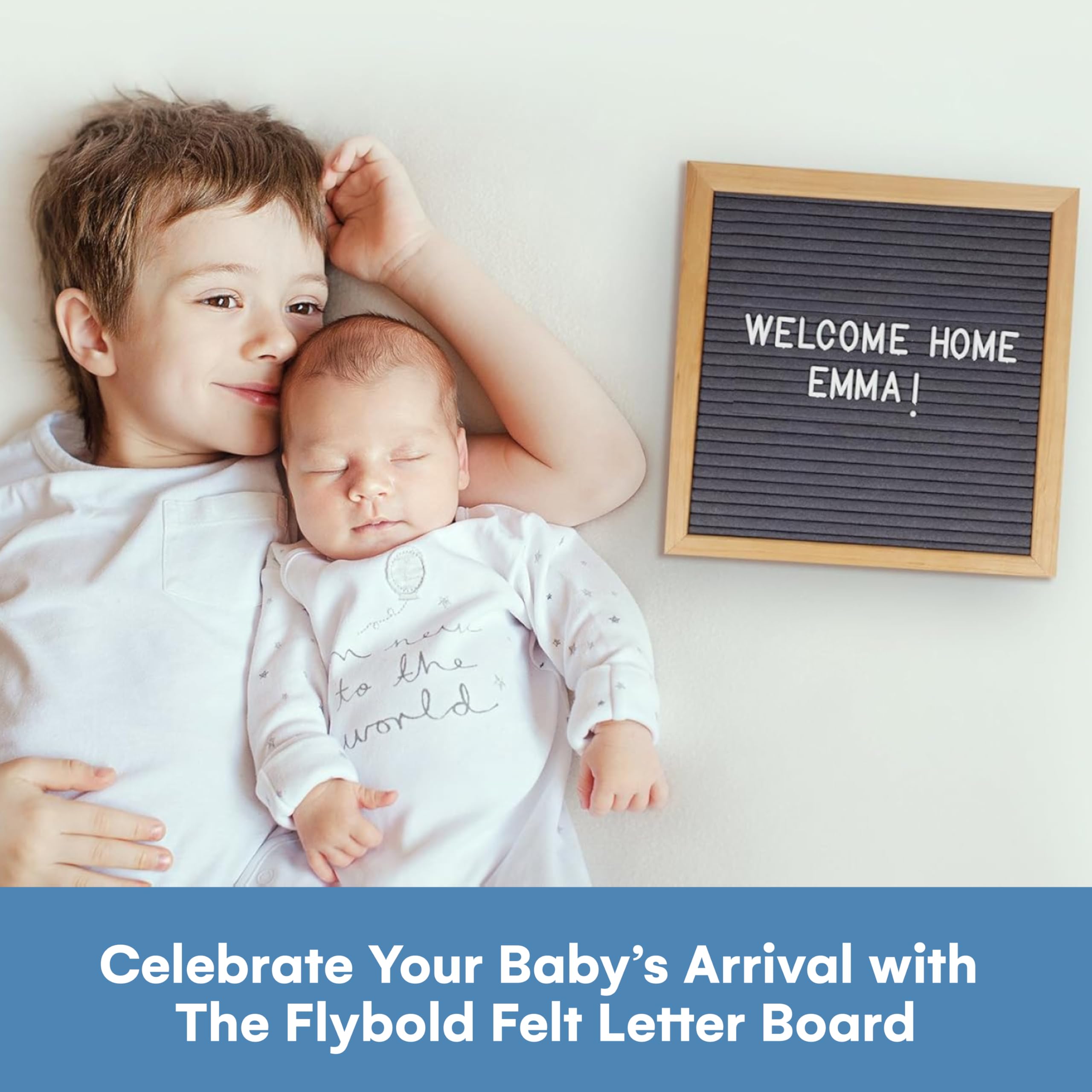 Mua flybold Felt Letter Board - Baby Announcement Sign Board - Message ...