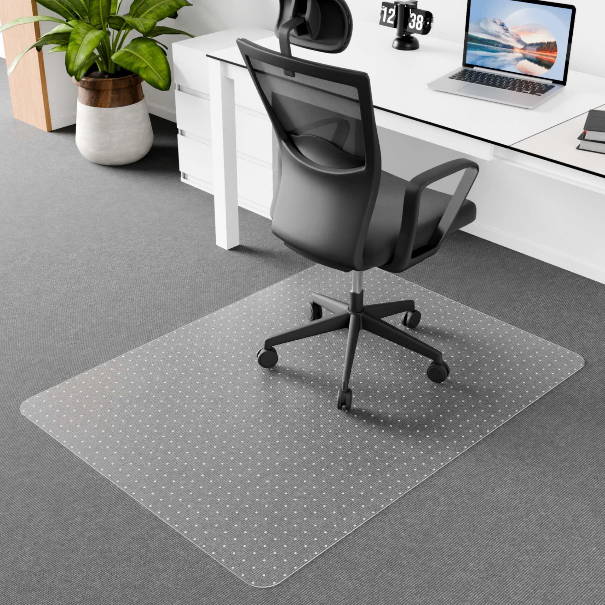 Futurwit Office Chair Mat for Carpeted Floors, 48" x 36" Low Pile ...