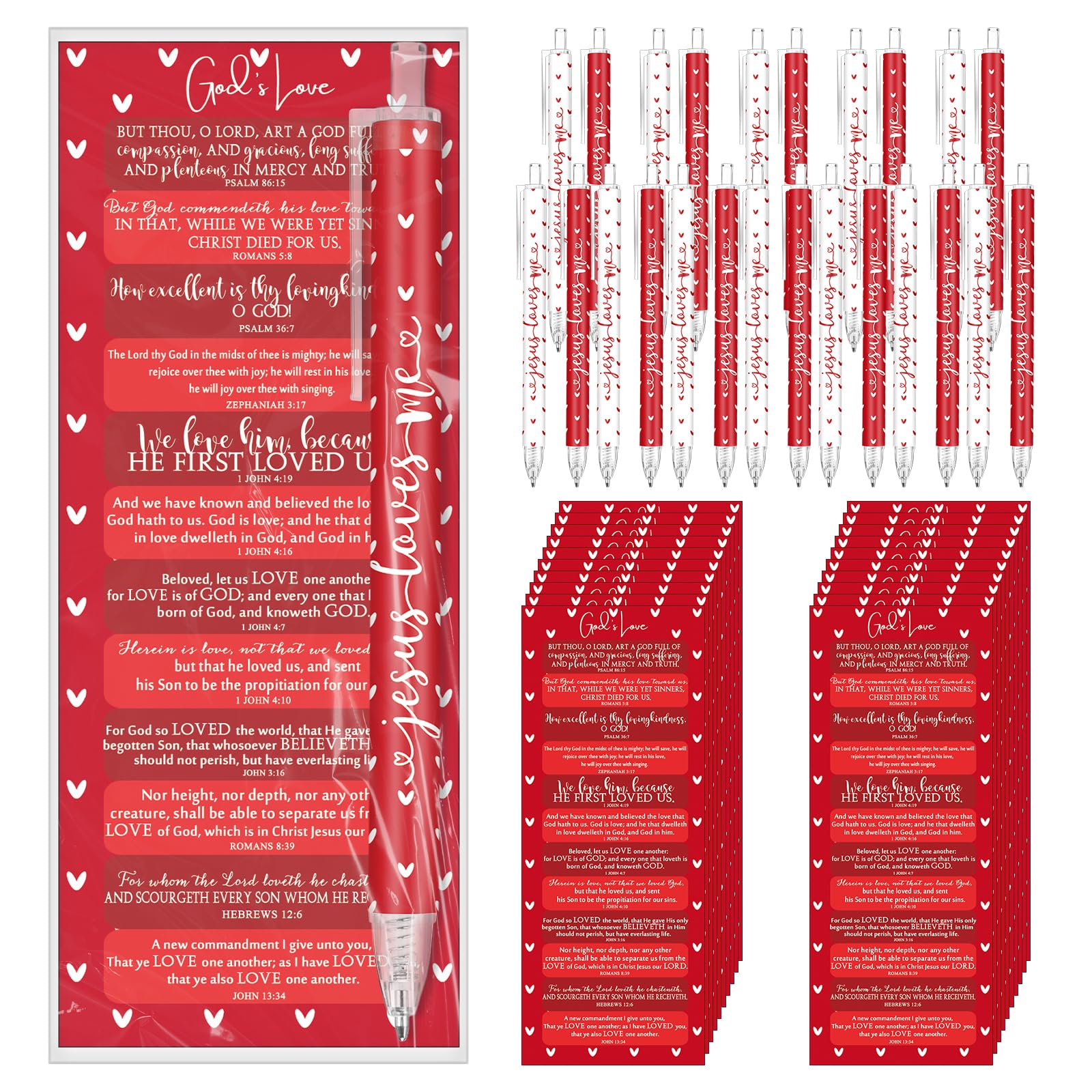Sinload 100 Pcs Valentine‘s Day Christian Gifts Bulk Religious ...