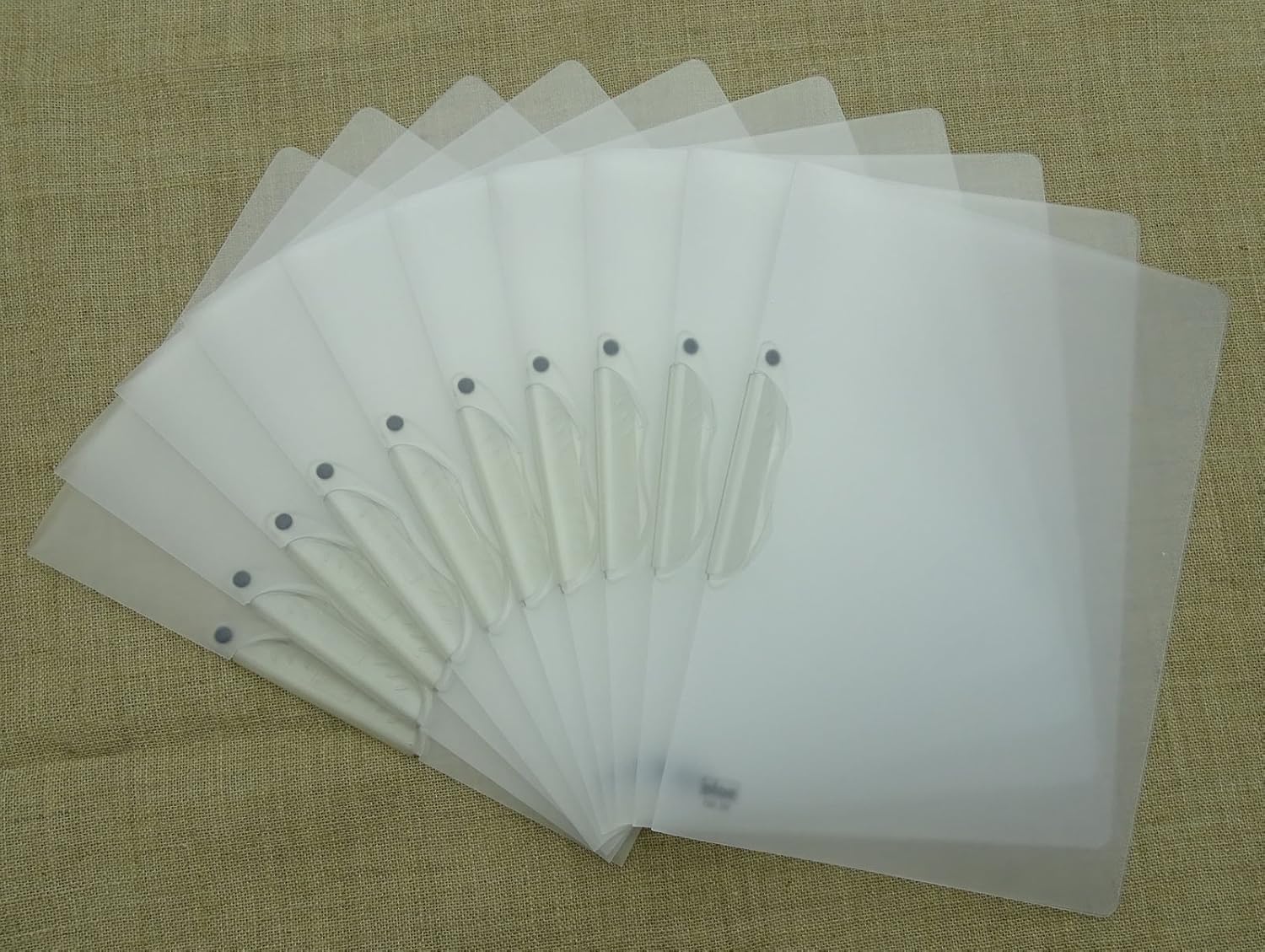 10 x Solo A4 Clear Polypropylene Report Cover Swing Clip File Folder ...