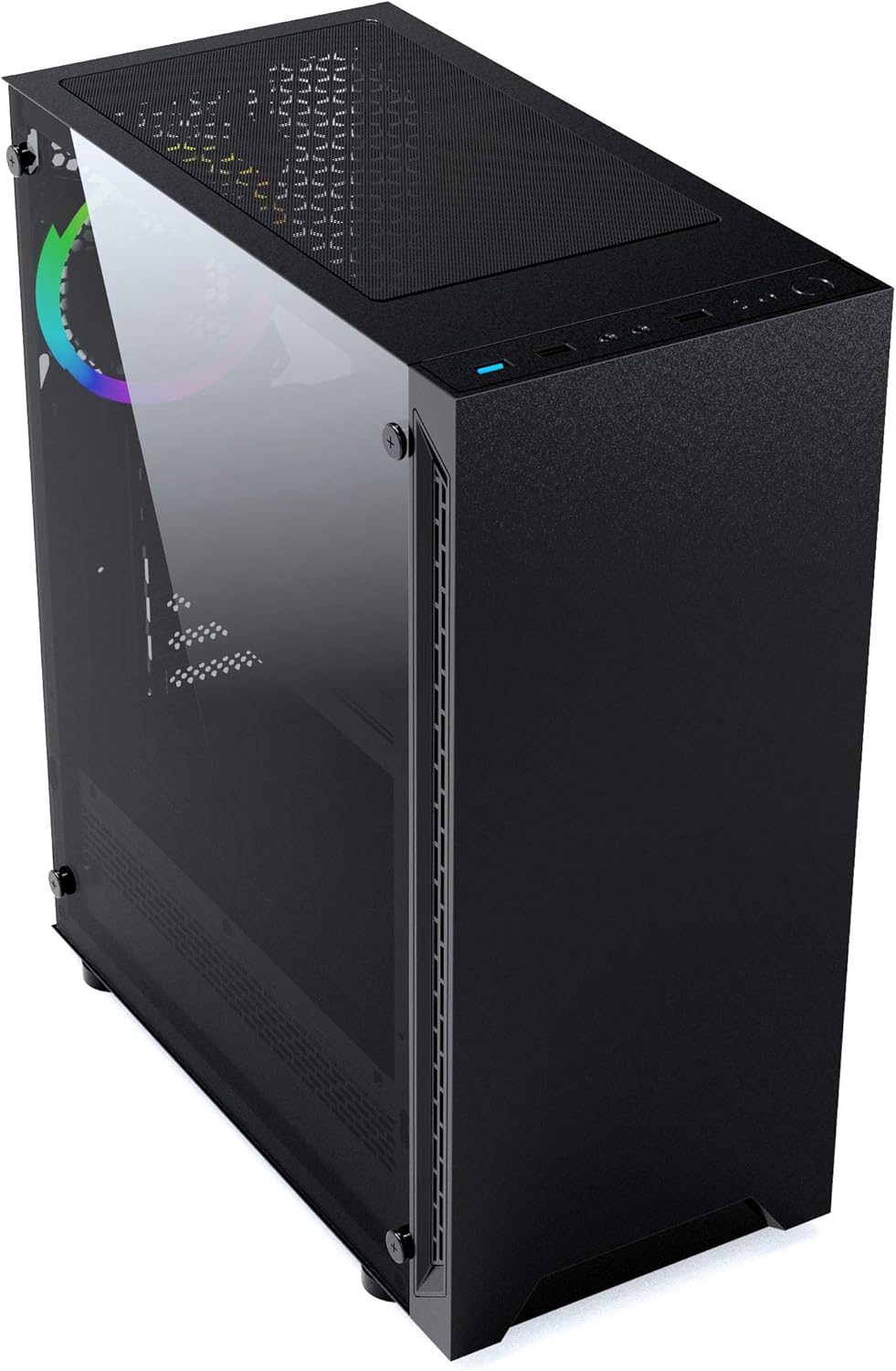 ionz KZ08B V3 PC Classic Black MID TOWER COMPUTER CASE M/ATX ATX ...