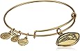 Amazon.com: Alex and Ani "NFL" New England Patriots Football Expandable Wire Rafaelian Gold-Tone ...