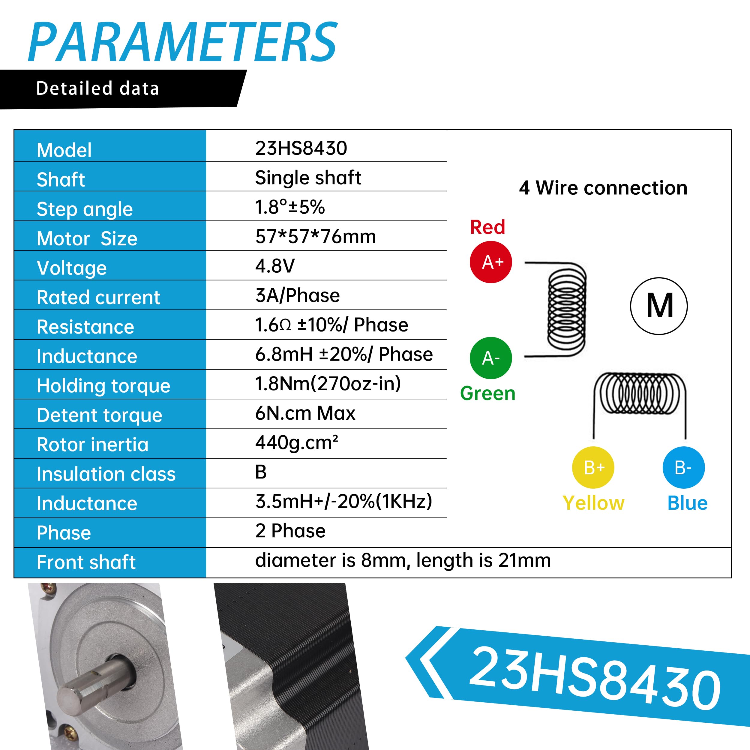 Mua RATTMMOTOR 4 Axis CNC Controller Kit, Nema23 Stepper Motor23HS8430 ...