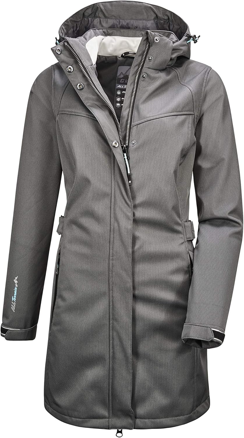 Amazon.com: killtec Women Softshell's Parka Närke WMN Softshell PRK ...