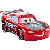 Amazon.com: Mattel Disney and Pixar Cars Glow Racers Track Set, Launch ...