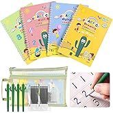 Amazon.com : SASIGAYA Magic Practice Copybook for Kids Reusable Writing ...