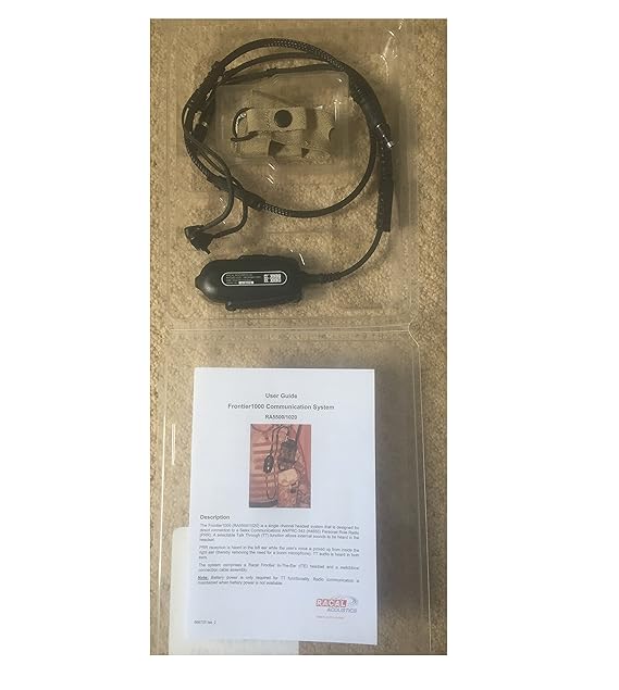 Racal Acoustics Frontier 1000 RA5500/1020 Headset per Selex Bowman Prr ...