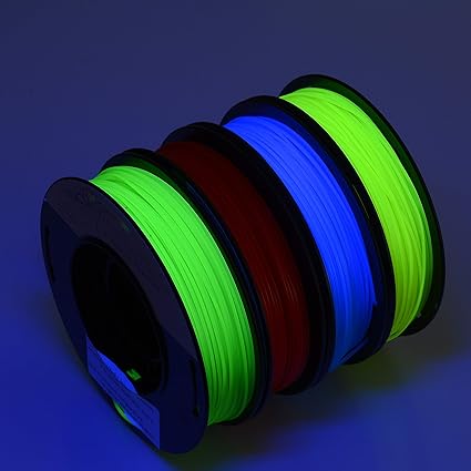 FrontierFila 4x250g set fluorescent PLA filament for 3D printers 1.75mm ...