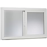 Park Ridge Products VBSI3222PR Vinyl Basement Slider Window, 32" x 22 ...