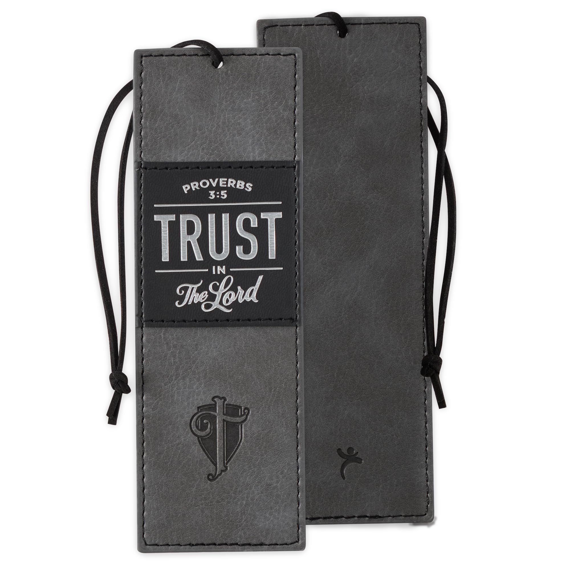 Mua Christian Art Gifts Black Charcoal Gray Faux Leather Bookmark for ...
