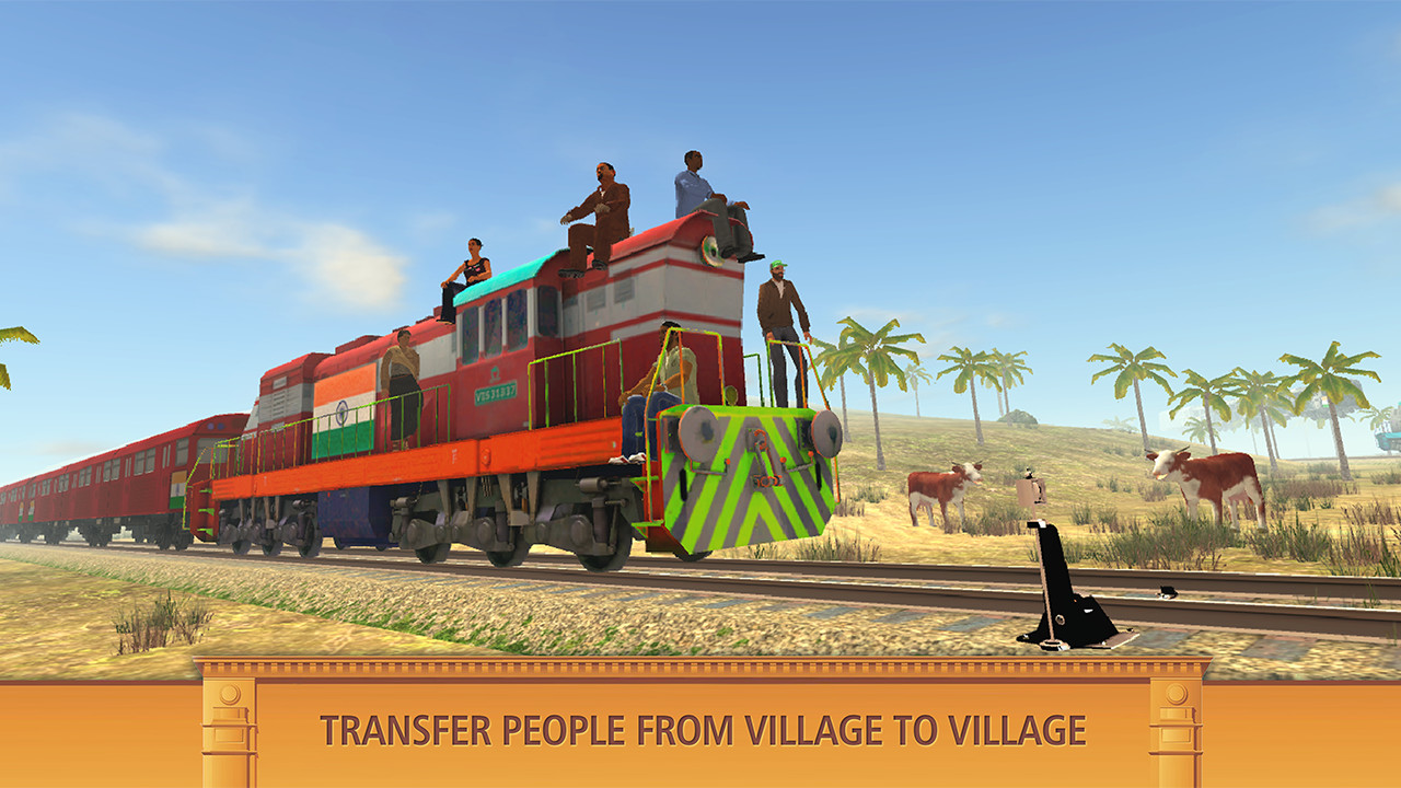 Local Indian Train Driving Simulator: Passenger Picking Cargo Transport ...