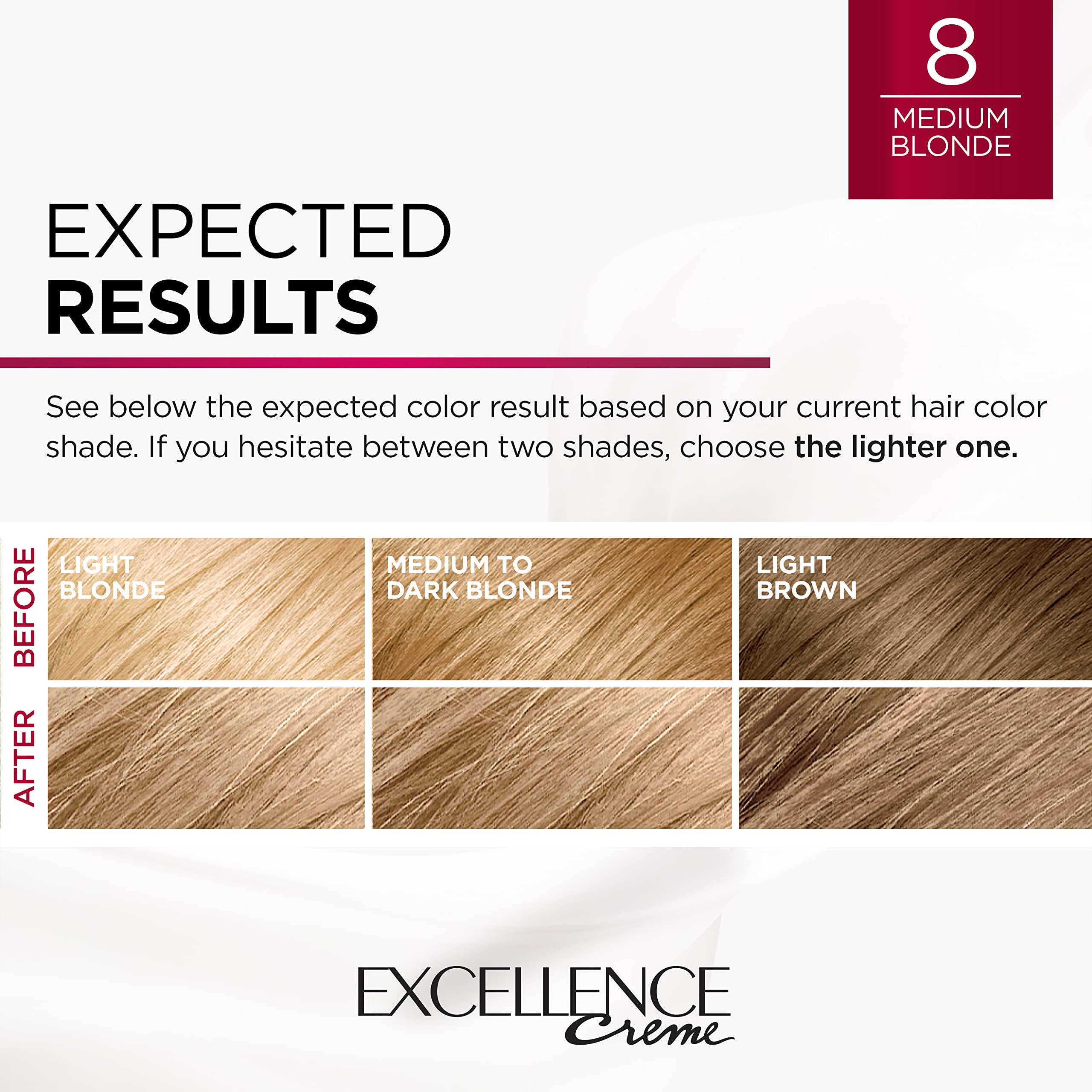Mua Excellence Creme Permanent Triple Care Hair Color, 8 Medium Blonde ...
