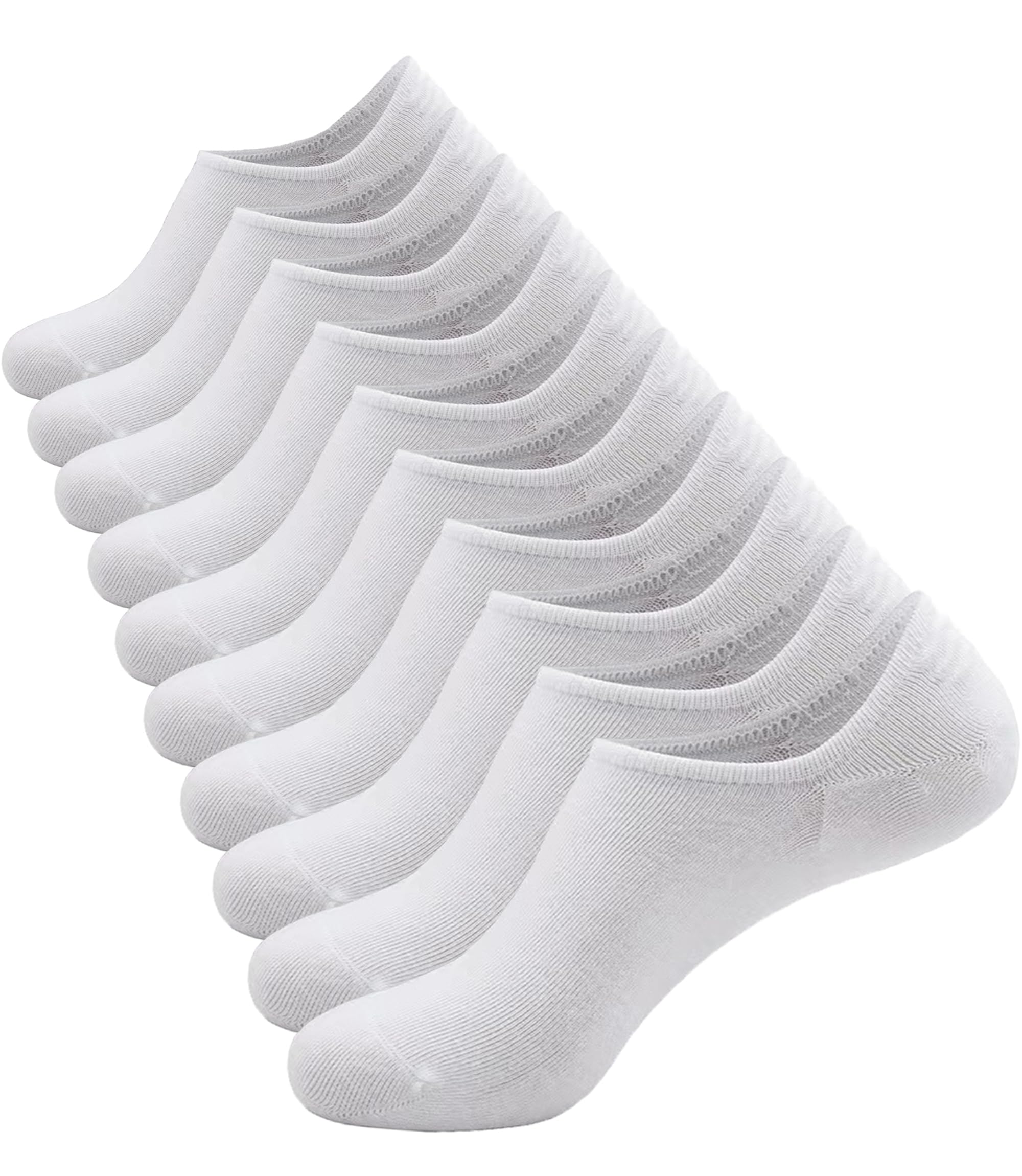ALEXZV 10Pairs No Show Socks Women Men Cotton Socks Non Slip Low Cut ...