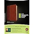 NLT Parallel Study Bible, TuTone (LeatherLike, Brown/Tan, Indexed ...