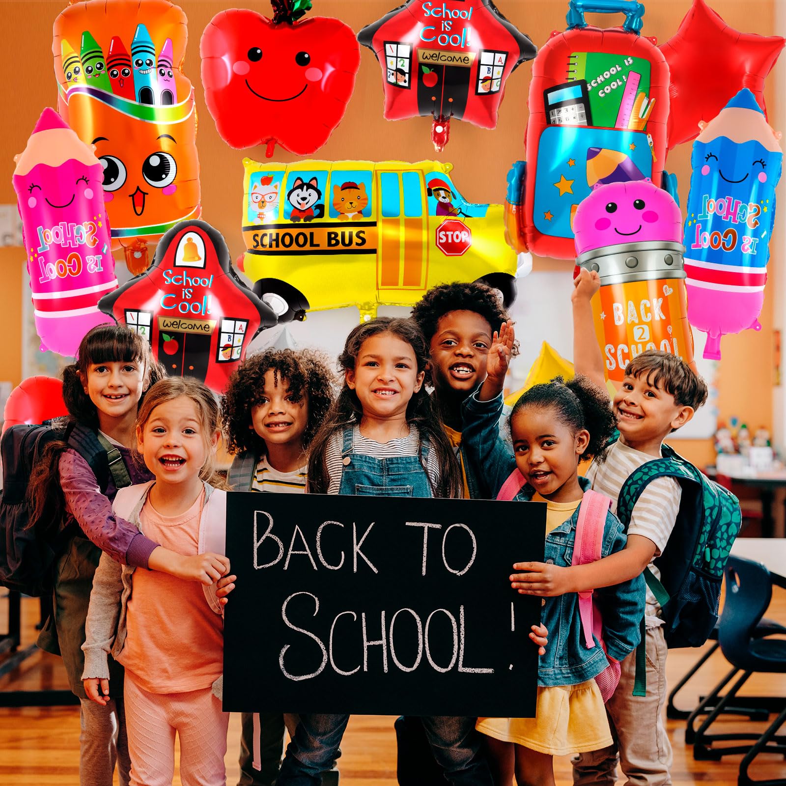 Mua 21 Pcs Large Back to School Balloons,Colorful Pencil Crayon ...