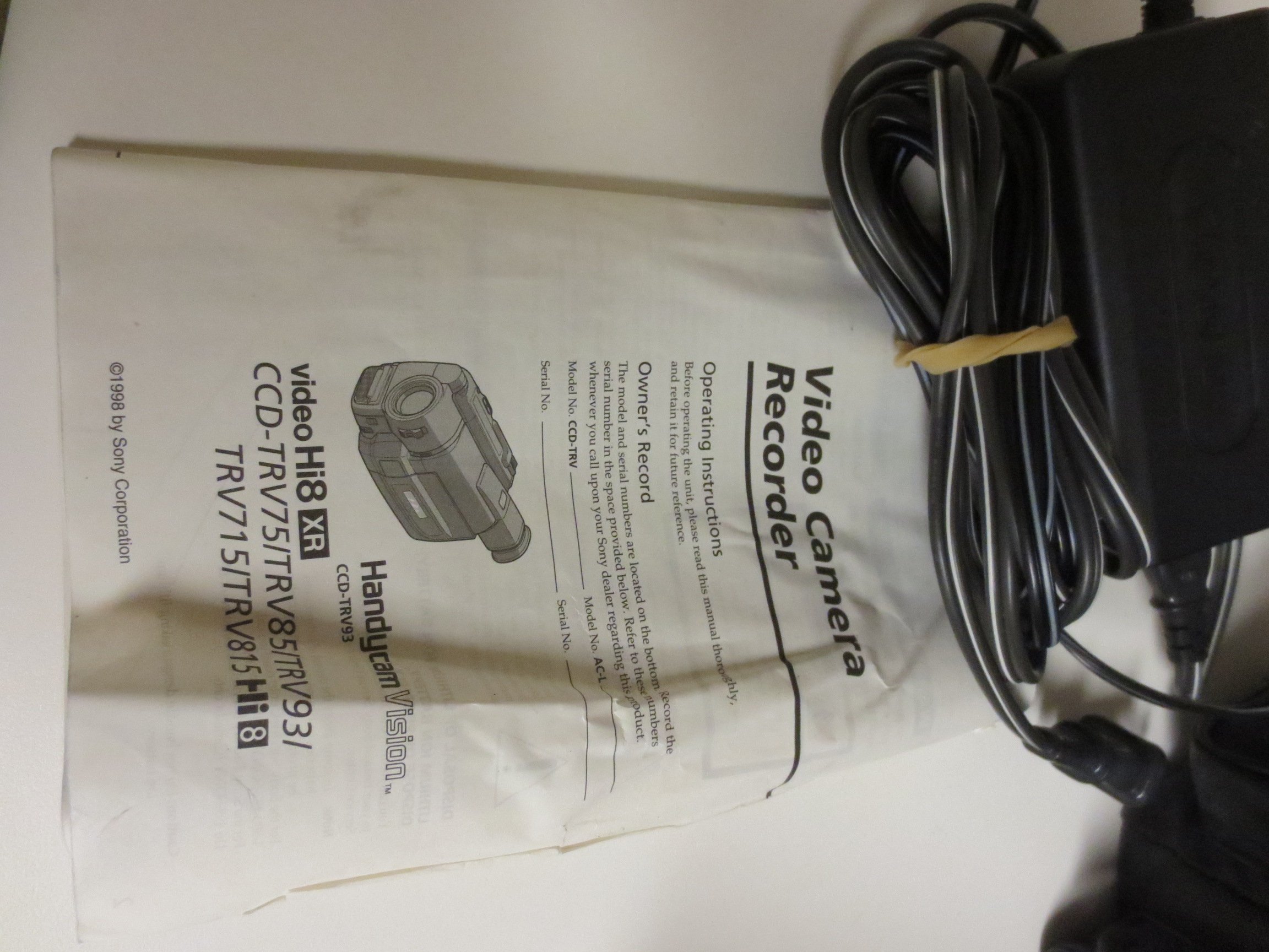 Sony Handycam Ccd-trv93 Hi8 Video Camera Camcorder on Galleon Philippines