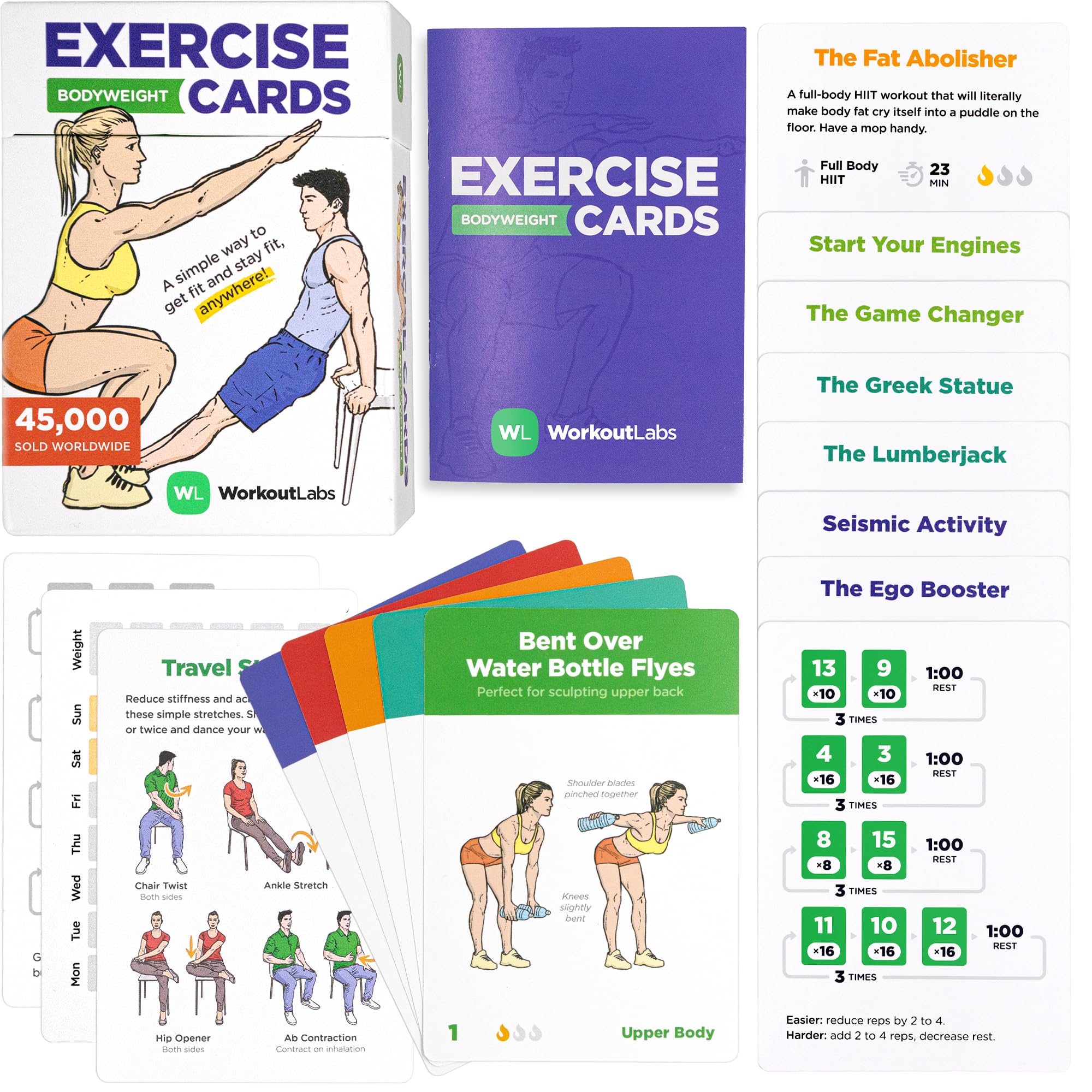 Mua Exercise Cards: Bodyweight – Premium Home & Gym Workout Flash Cards ...