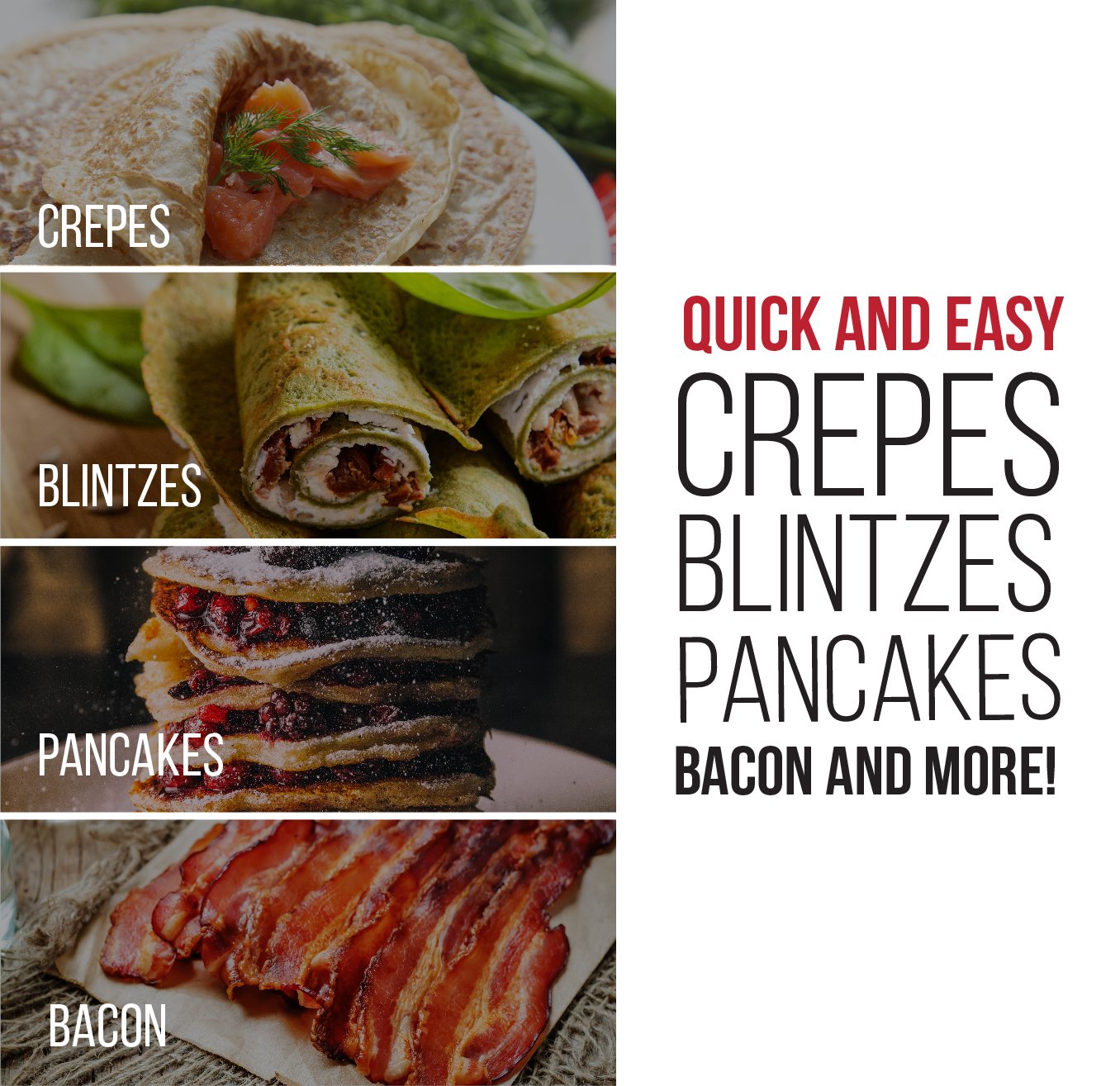 Chefman Electric Crepe Maker Griddle: Precise Temperature Control for ...