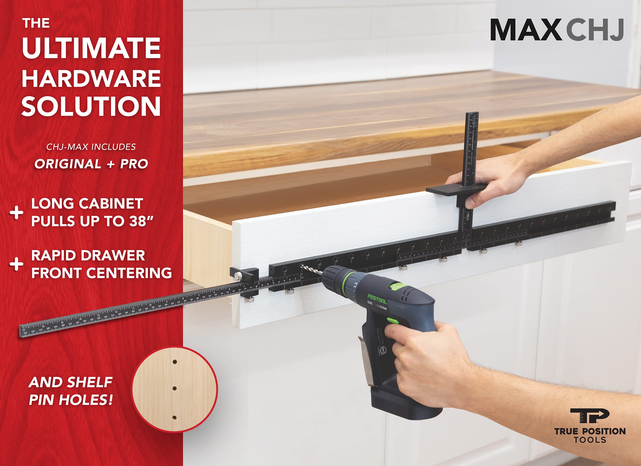Mua MAX Cabinet Hardware Jig - Install Long Pulls and Shelf Pin Holes ...