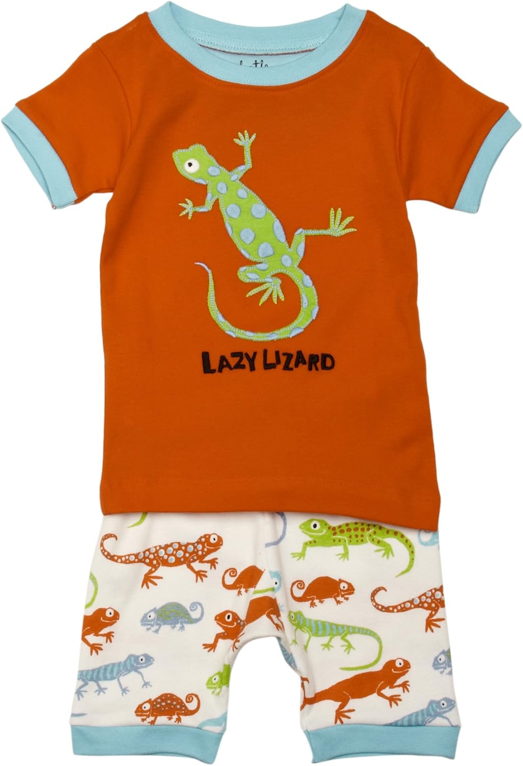 Amazon.com: Hatley Little Boys' Short Pajama Set, Crazy Lizards, 8 ...