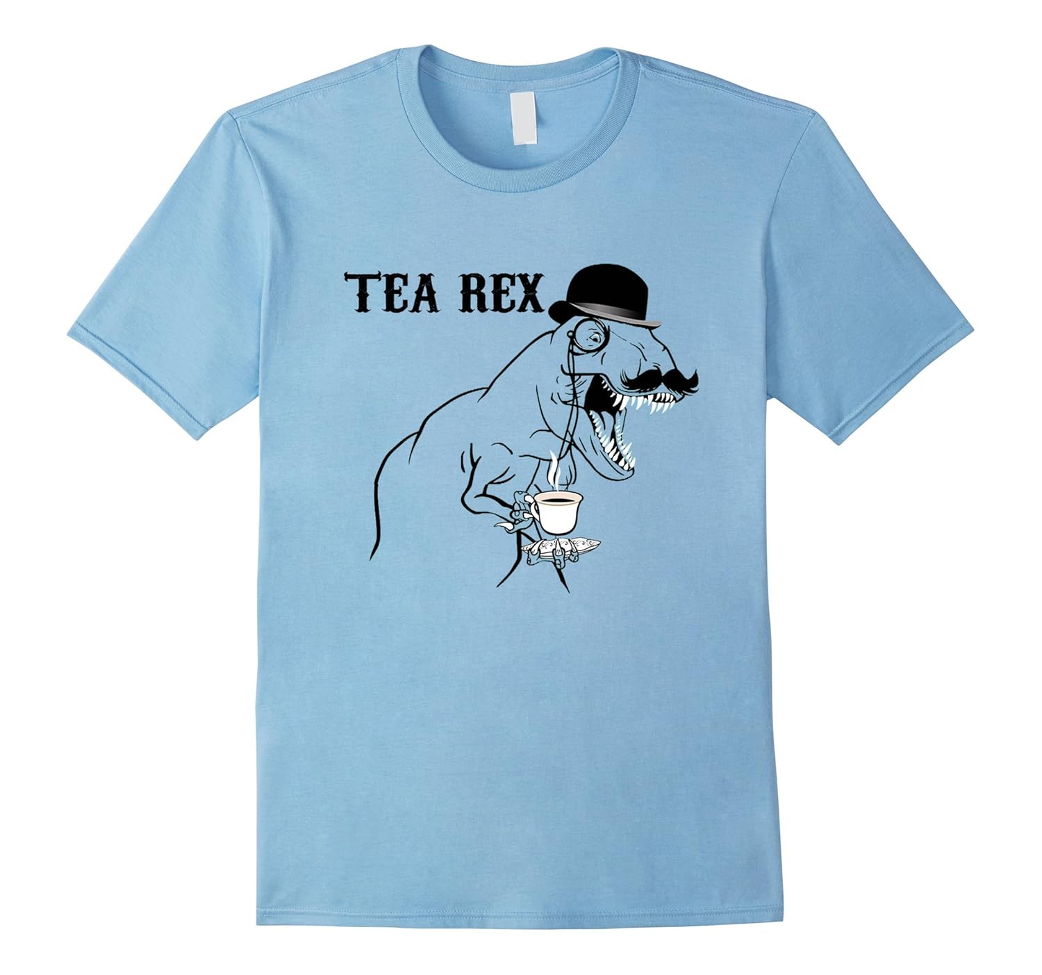 Tea Rex T-Shirt Funny Graphic Dinosaur Gentlemen Monocle Tee-TD – Teedep