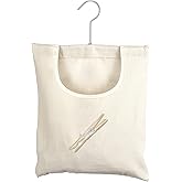 Amazon.com: 2 Pcs Clothes Pin Hanging Bag Boho Clothes Pin Bag with ...