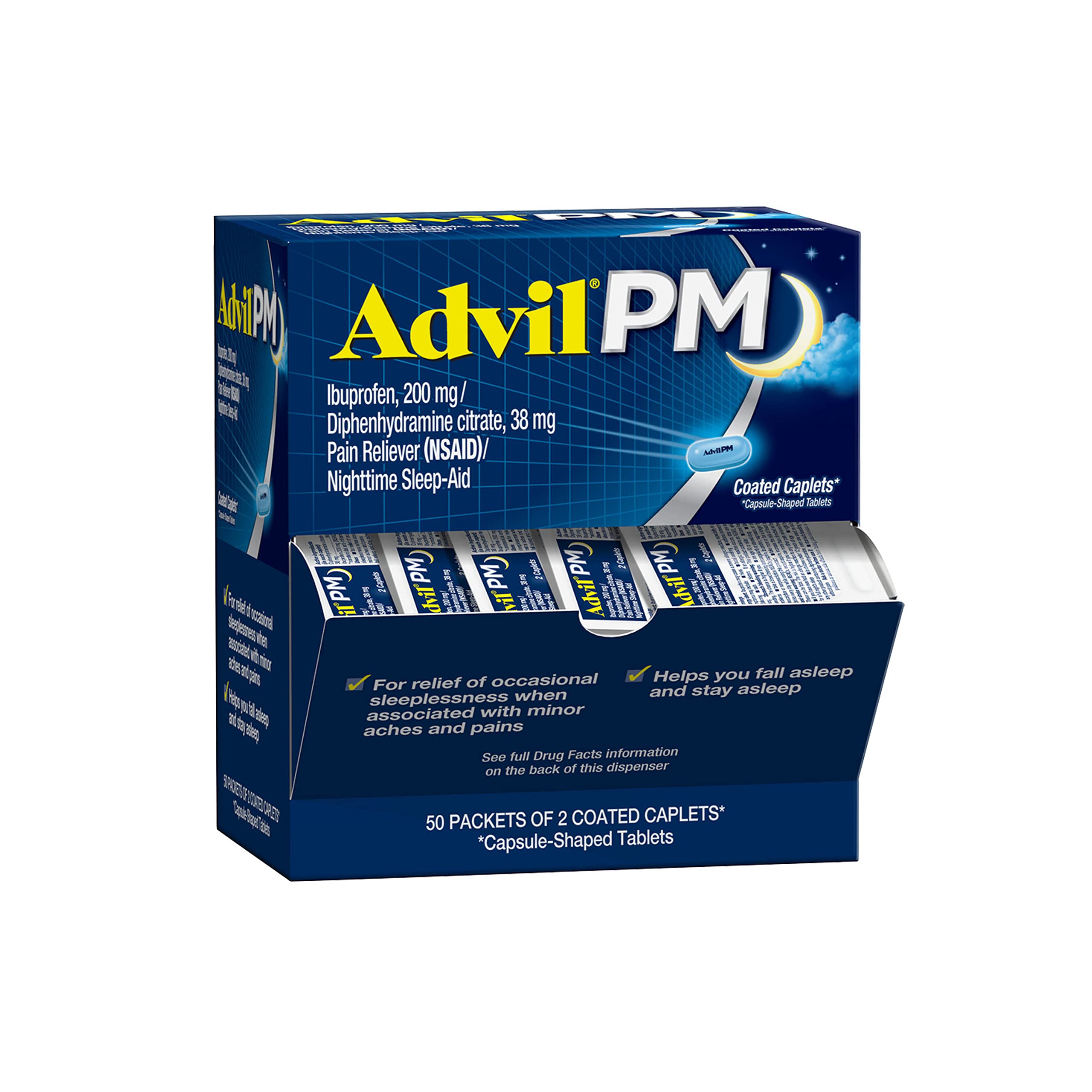 Mua Advil PM Pain Reliever and Nighttime Sleep Aid, Pain Medicine with ...