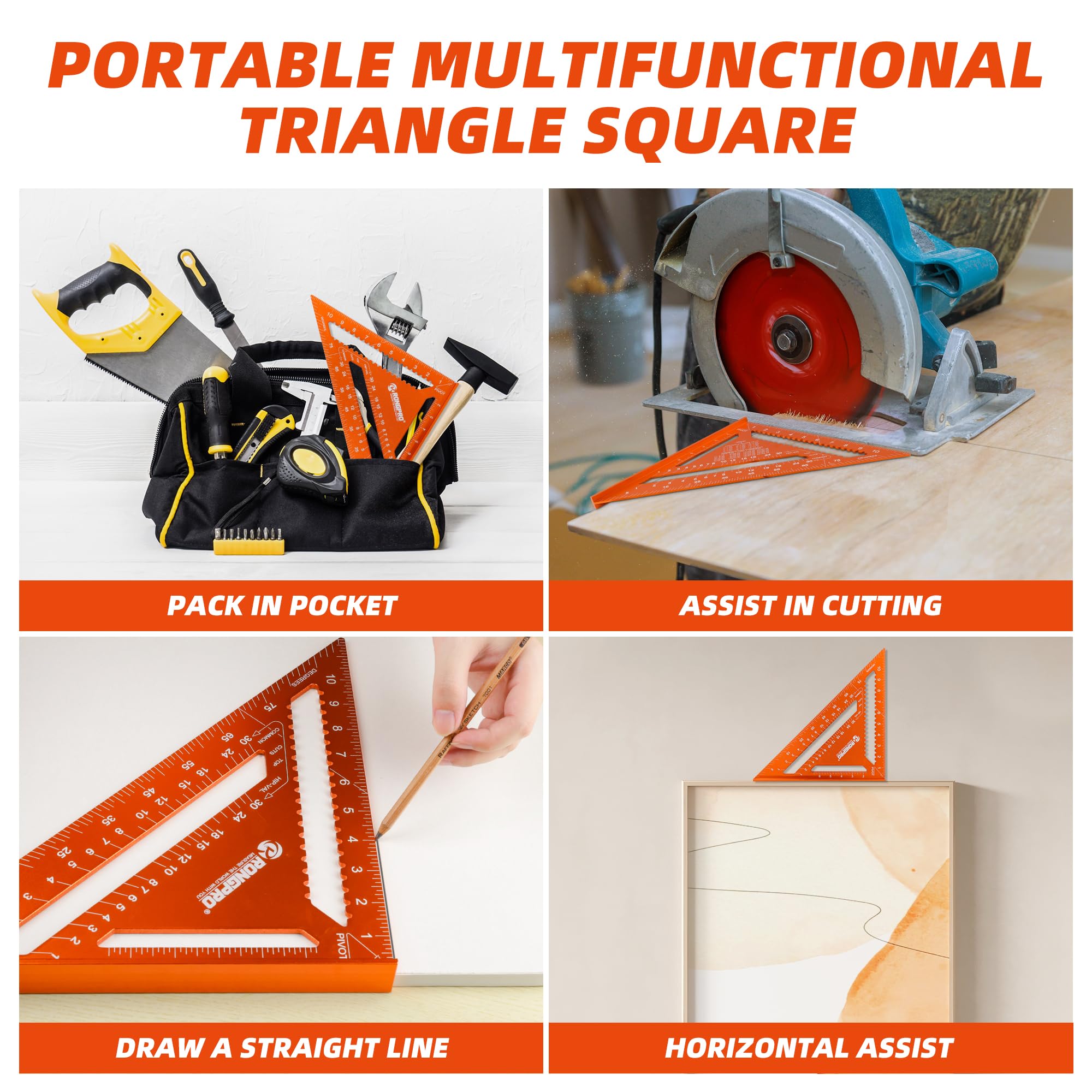 Mua 12 Inch Rafter Square, Carpenter Measuring Layout Tool, Aluminum ...