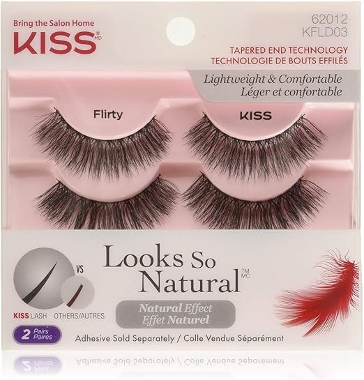 Kiss Lashes Kiss Look so Natural Double Pack - Eyelashes - Flirty, 0. ...