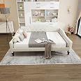Amazon.com: LUSPAZ Full Size Upholstered Tufted Daybed, Space-Saving ...