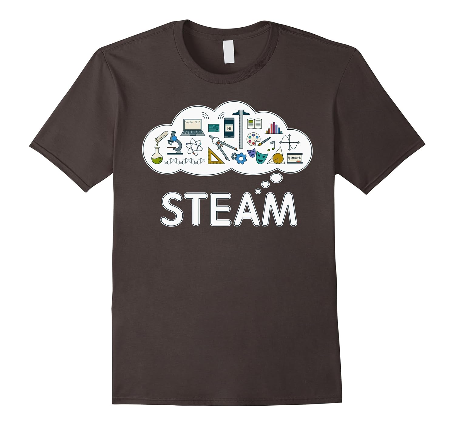 STEAM Thought Cloud Science Engineering Art STEM T-Shirts-TH – TEEHELEN
