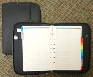 Day Runner(R) Concorde Microfiber Planner, Zipper, 3-Ring, 5 1/4in. x 8 ...