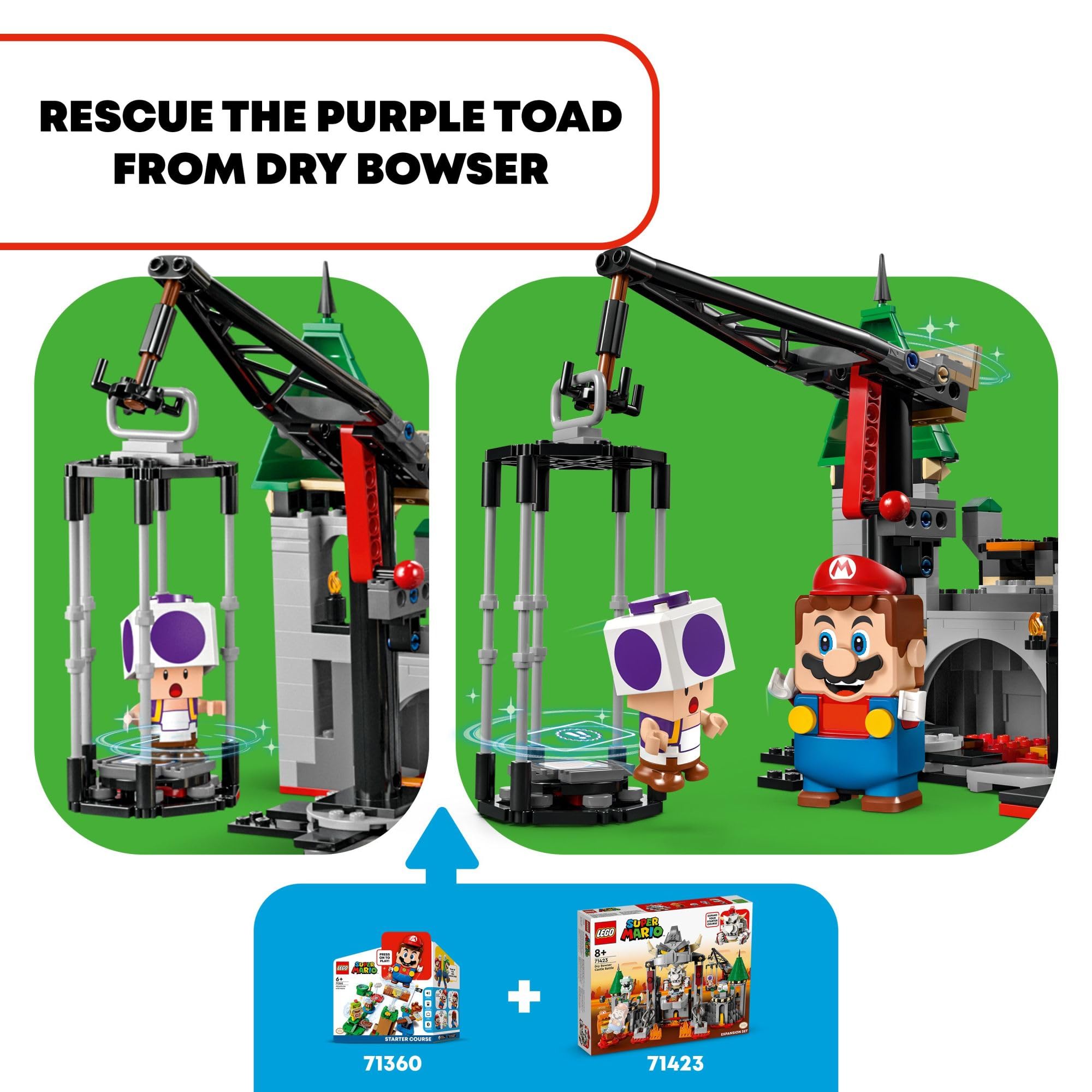 Mua LEGO Super Mario Dry Bowser Castle Battle Expansion Set, Buildable ...