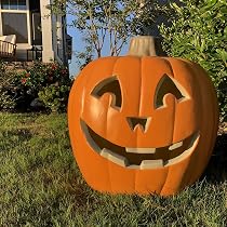 Hyde & Eek Jack O Lantern Pumpkin Street Light LED Lamp Post Halloween ...