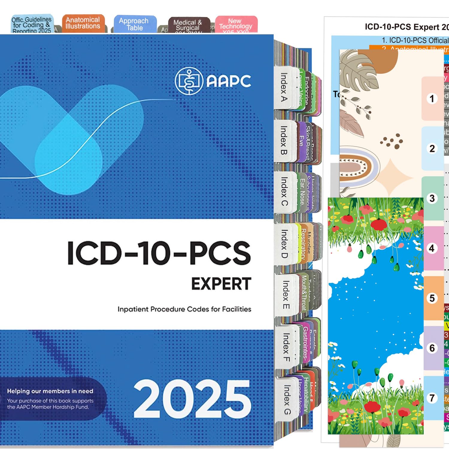 Mua ICD-10-PCS Complete Code 2025 AAPC Version Index Tabs, Color Coded ...