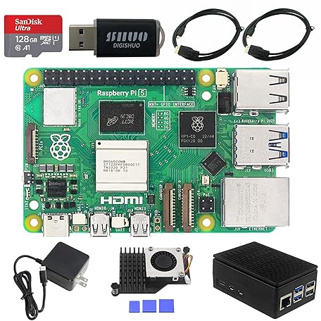 Mua DIGISHUO Raspberry Pi 5B Model B 4GB RAM DIY 8 in 1 Kit | Balck ...