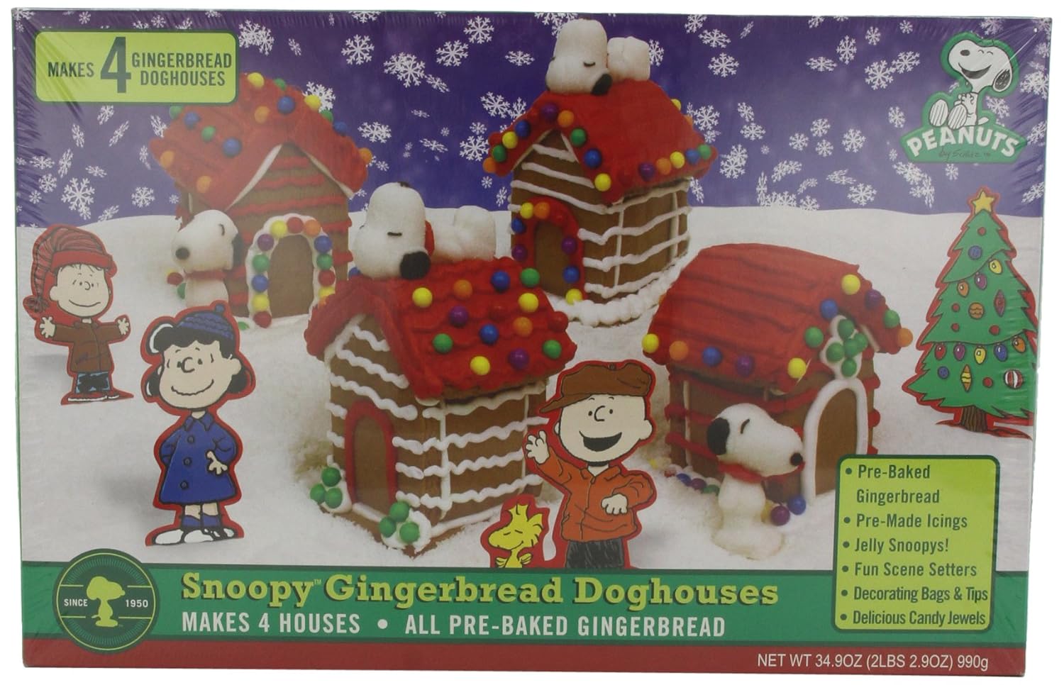Amazon.com : Wild Baker Snoopy Doghouse Kit : Gingerbread House Kit : Grocery & Gourmet Food
