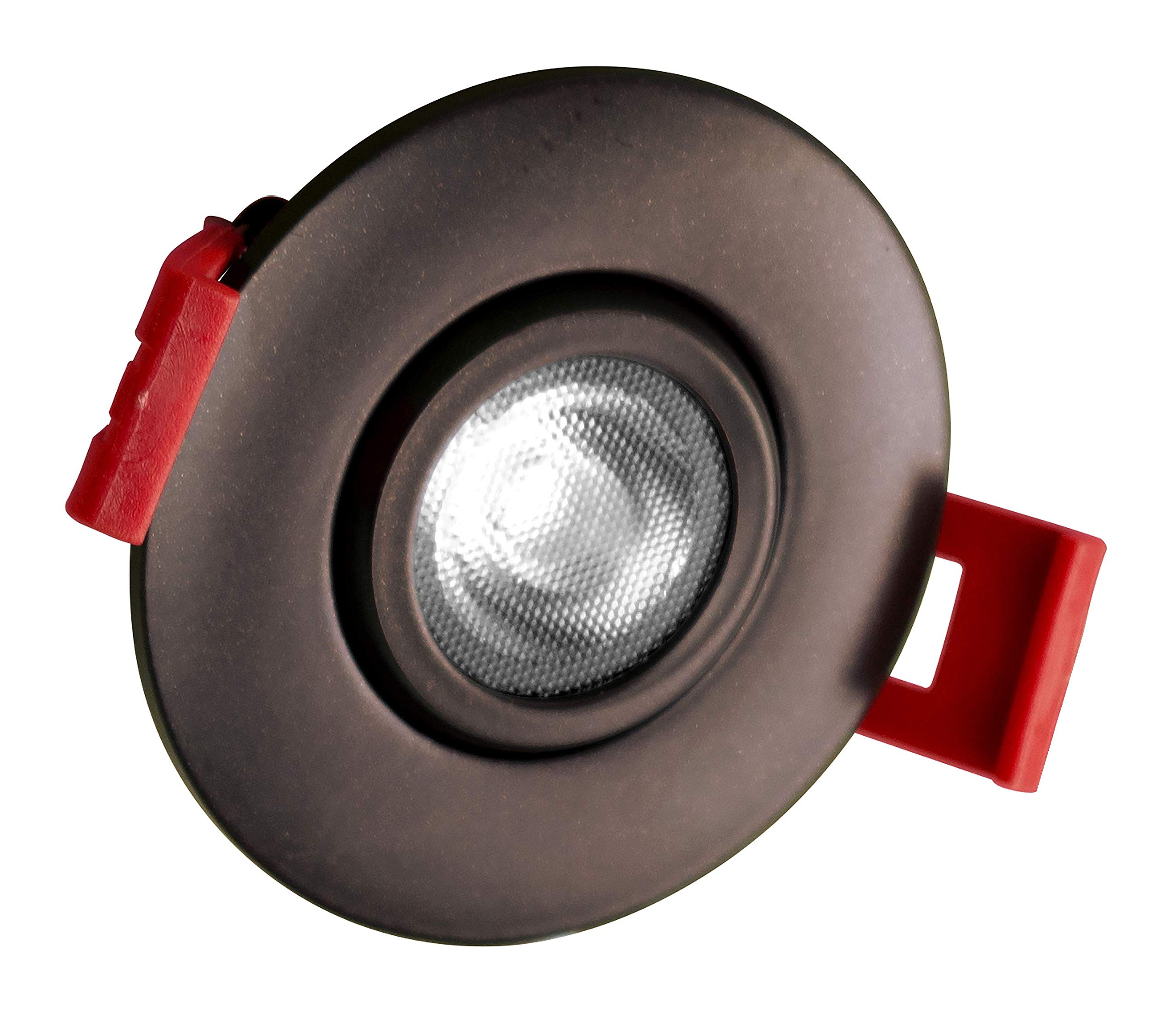 NICOR BROWN Lighting 2 inch LED Gimbal Recessed Downlight in Oil-Rubbed ...