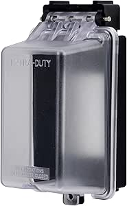 UltraPro, Black, Outdoor Electrical Outlet Cover, Single Gang ...