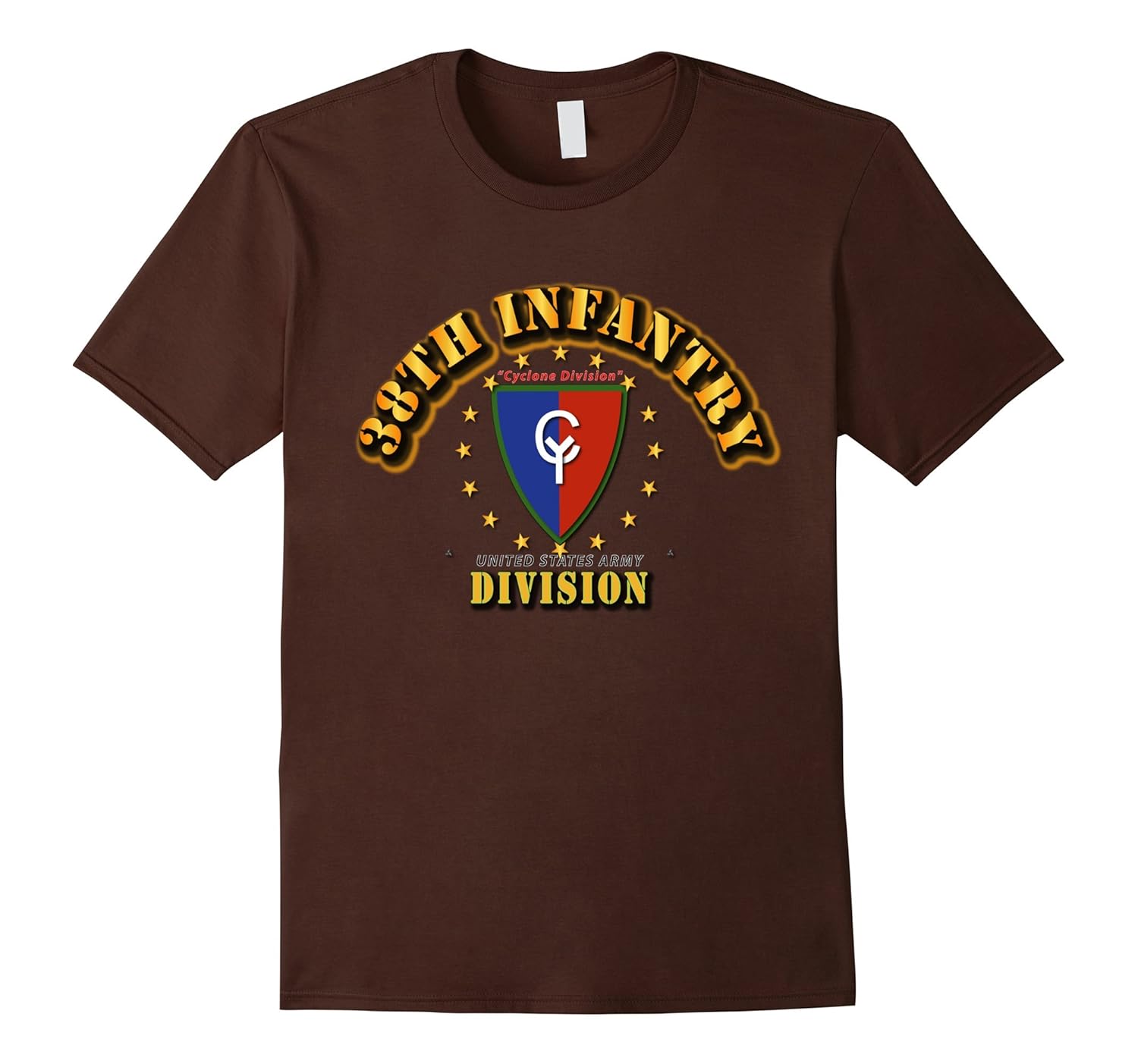 38th Infantry Division – Cyclone Division Tshirt-TH – TEEHELEN