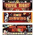 Amazon.com: Pasimy 3 Pcs Movie Night Party Decorations Movie Theme ...