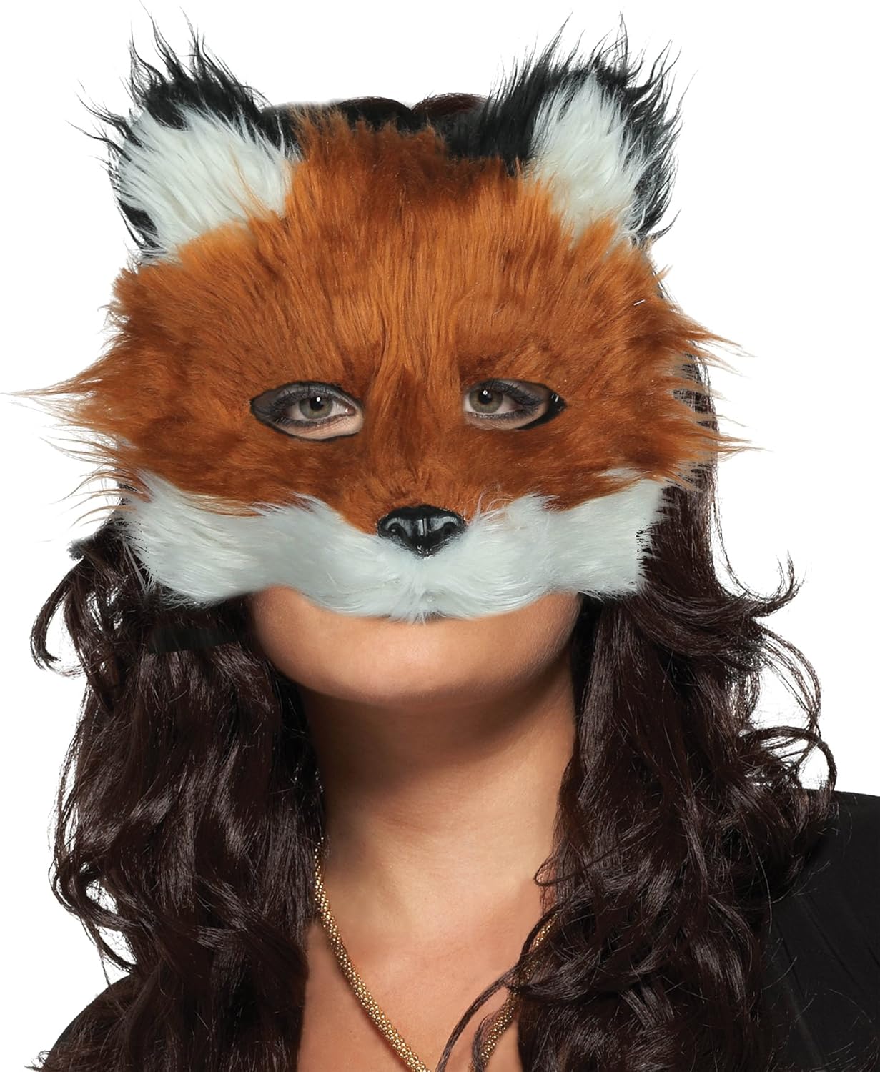 Adult Deluxe Fluffy Fox Mask – BigaMart