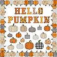 Amazon.com: Whaline 92Pcs Hello Pumpkin Bulletin Board Kit Plaid ...