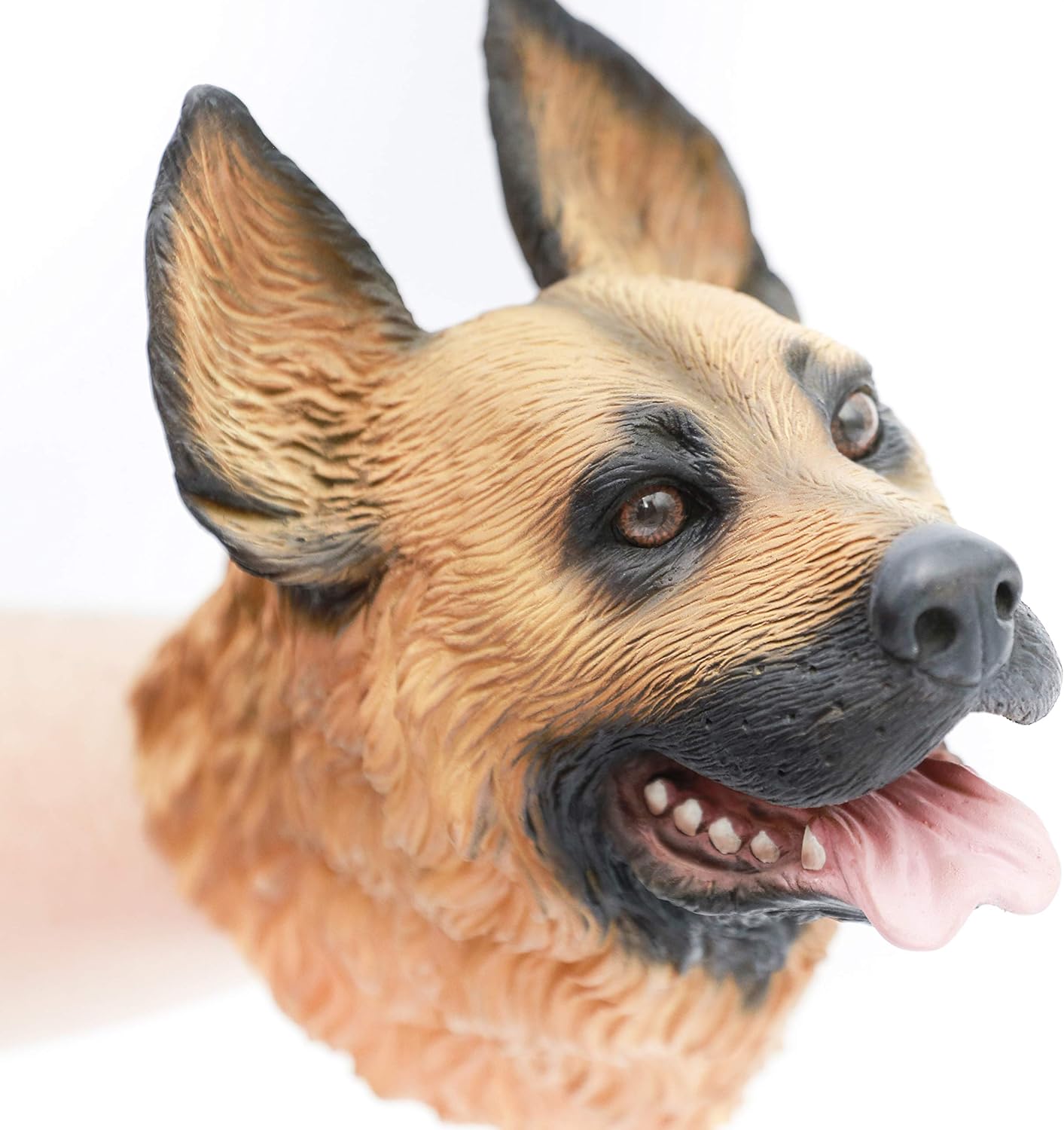 Hanzwa Dog Hand Puppet Realistic Latex Animal Soft Puppets German ...