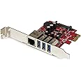 Amazon.com: StarTech.com 3 Port PCI Express USB 3.0 Card + Gigabit Ethernet - Fits Standard ...