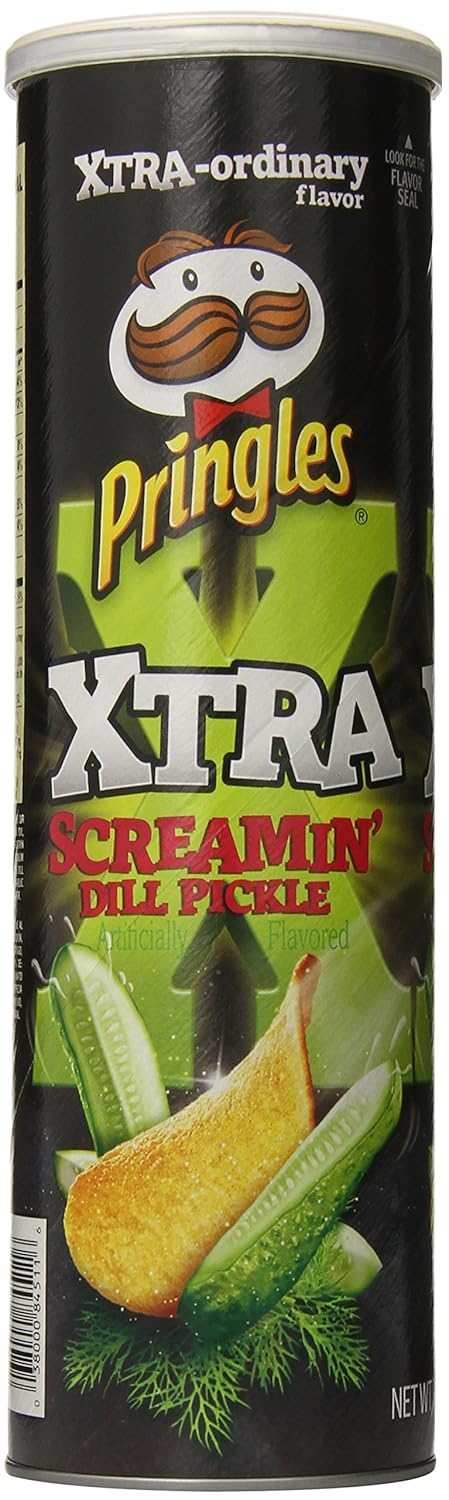 Pringles Extreme Screaming Dill Pickle Chips, 5.96 Ounce: Amazon.es ...