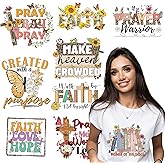 Amazon.com: Dazoratix Christian Iron on Transfers - 12 Pcs Jesus Bible Verses DTF Transfer Ready ...
