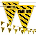 Amazon.com: NACARUM [7''x10''x36ft] "CAUTION" Pennant banner flag Warn ...