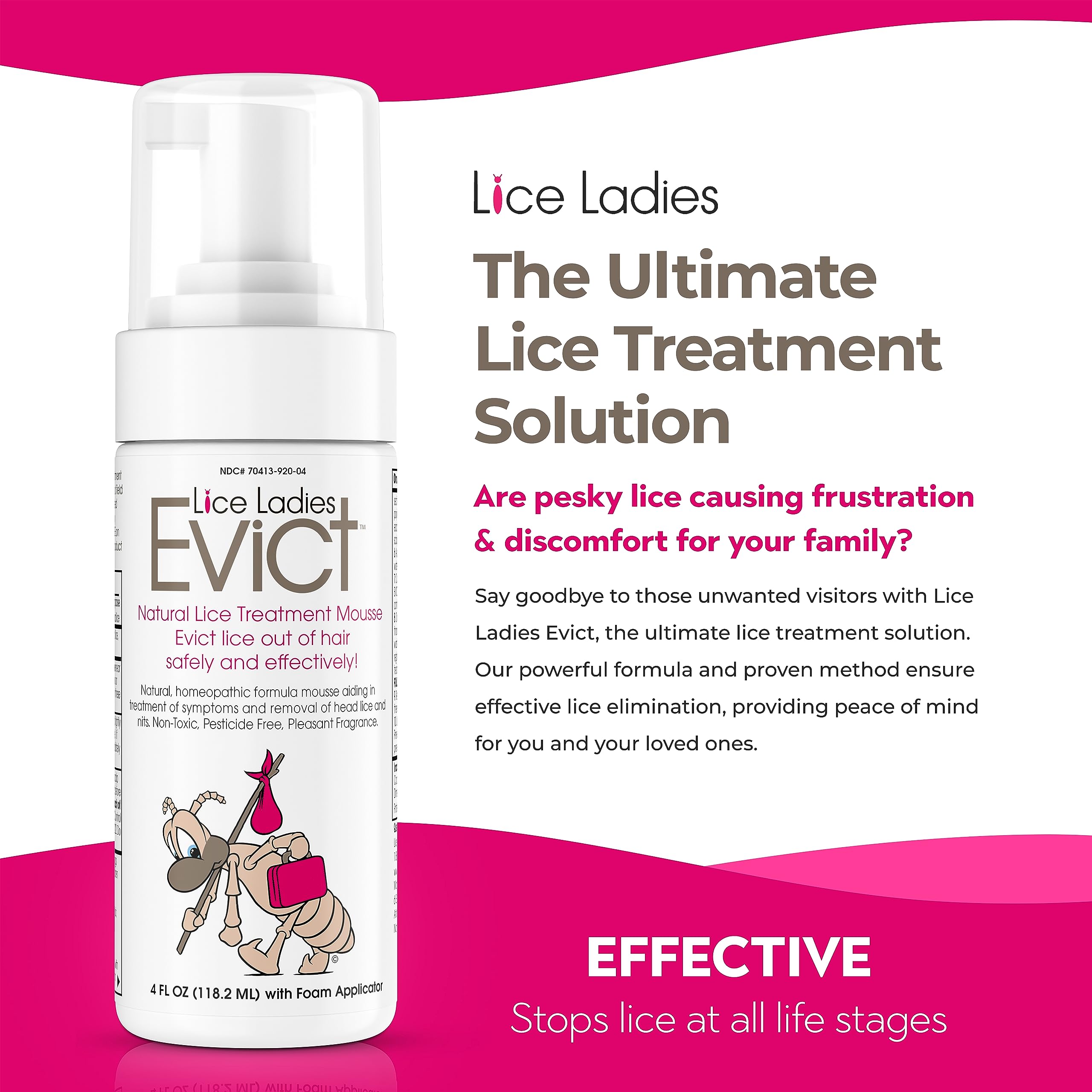 Mua Lice Ladies EVICT - All-in-One Safe Lice Treatment for Kids | Stops ...