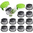 Amazon.com : Eventronic 14 Pack Replacement Spool for Greenworks Weed Eater, 0.065" 18ft Dual ...